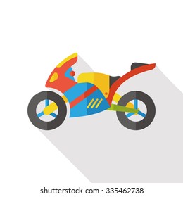 Motorcycle Flat Icon Stock Vector (Royalty Free) 335462738 | Shutterstock