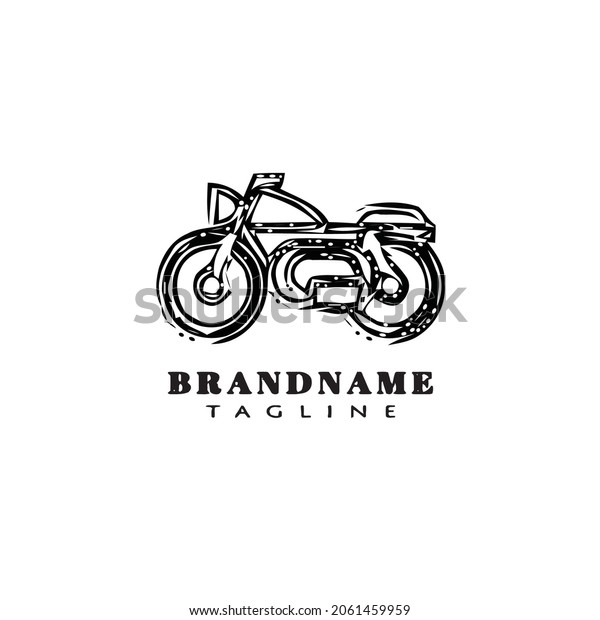 Motorcycle Logo Cartoon Icon Template Modern Stock Vector (Royalty Free ...