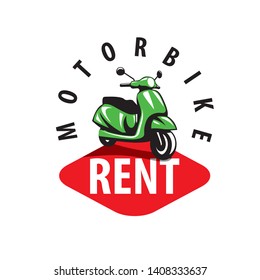 Motorcycle Logo Rent Vector Illustration On: เวกเตอร์สต็อก (ปลอดค่า ...