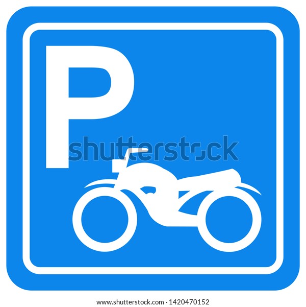 Motorcycle Parking Symbol Sign Vector Illustration 库存矢量图（免版税）1420470152 ...