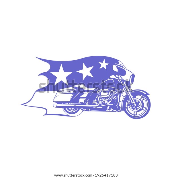 Motorcycle Security Officer Logo Design Vector Stock Vector (Royalty ...