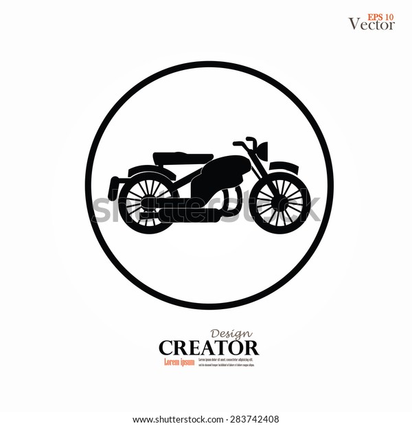 Motorcycle Symbol Motorcycle Iconmotorcyclevector Illustration Stock ...