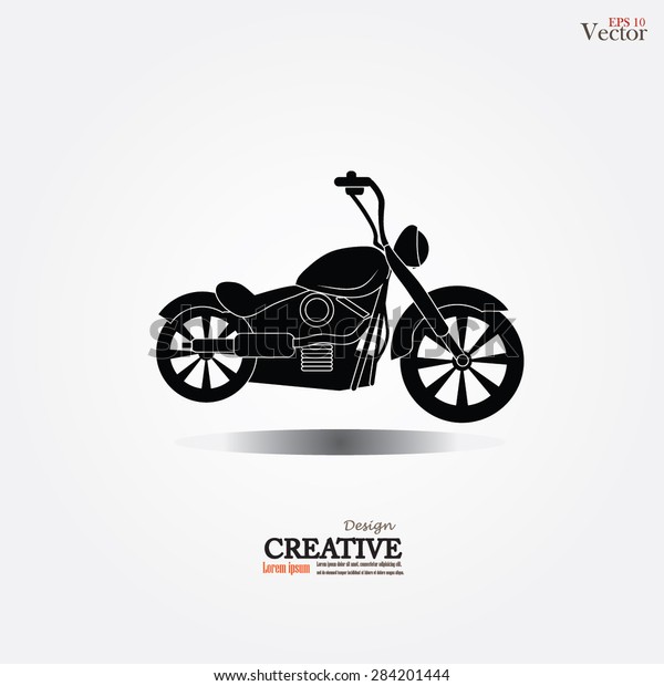 Motorcycle Symbol Motorcycle Iconmotorcyclevector Illustration Stock ...