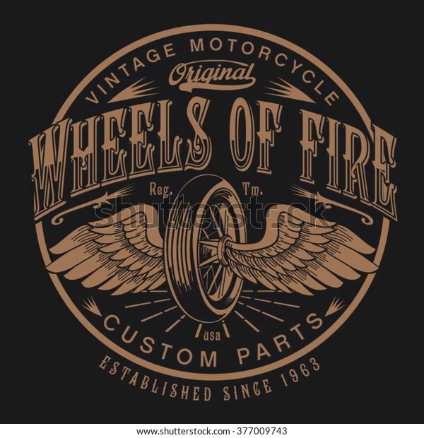 Motorcycle Typography Tshirt Graphics Vectors Stock Vector (Royalty ...