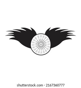 Motorcycle Wheel Logo Design Vector Stock Vector (Royalty Free ...