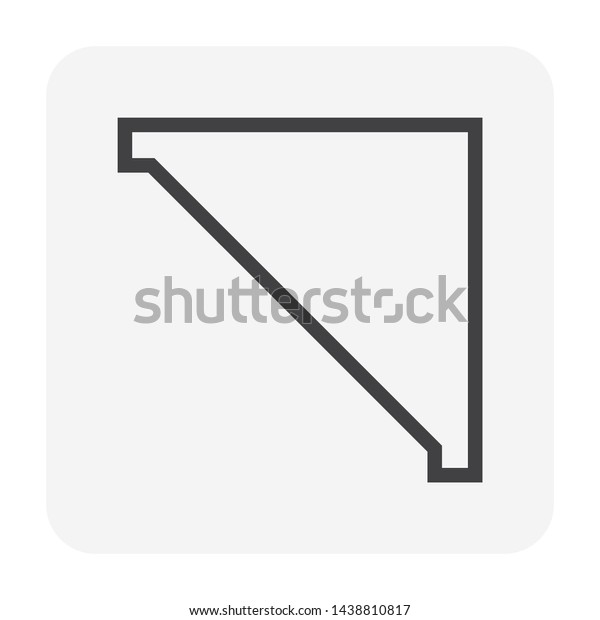 Moulding Crown Cornice Icon Architectural Design 스톡 벡터(로열티 프리 ...
