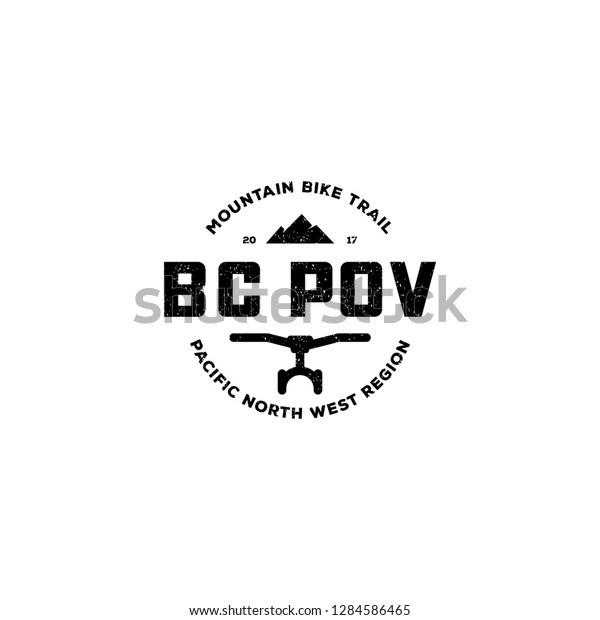 Mountain Bike Trail Logo Stock Vector (Royalty Free) 1284586465 ...