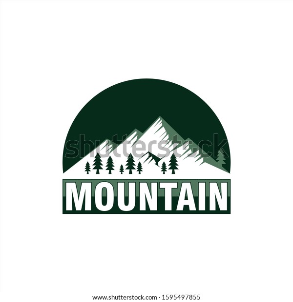 Mountain Concept Logo Icon Vector Template Stock Vector (Royalty Free ...