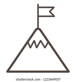 Mountain Flag Icon Stock Vector (Royalty Free) 1223649037 | Shutterstock