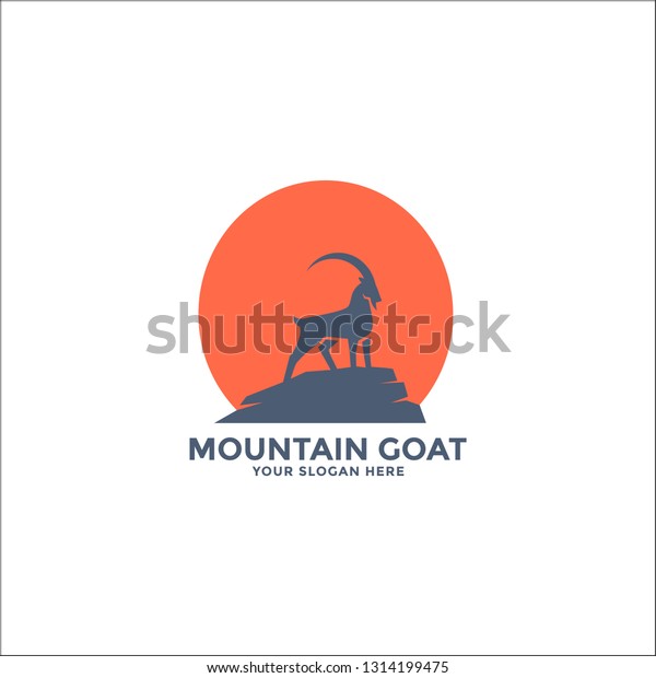 Mountain Goat Logo Stock Vector (Royalty Free) 1314199475 | Shutterstock