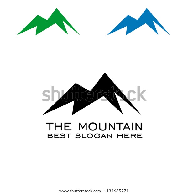 Mountain Graphic Logo Design Stock Vector (Royalty Free) 1134685271 ...