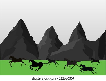 2 Horses hallop Images, Stock Photos & Vectors | Shutterstock