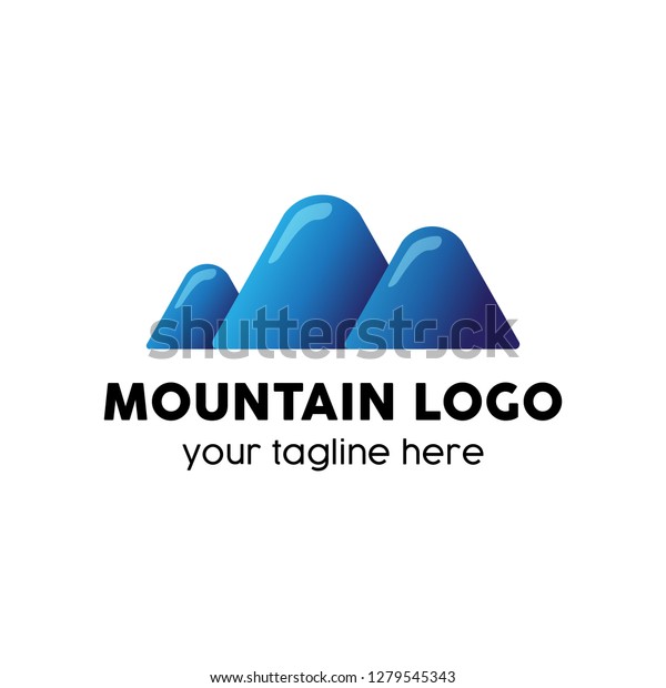 Mountain Logo Vector Nature Landscape Moder Stock Vector (Royalty Free ...