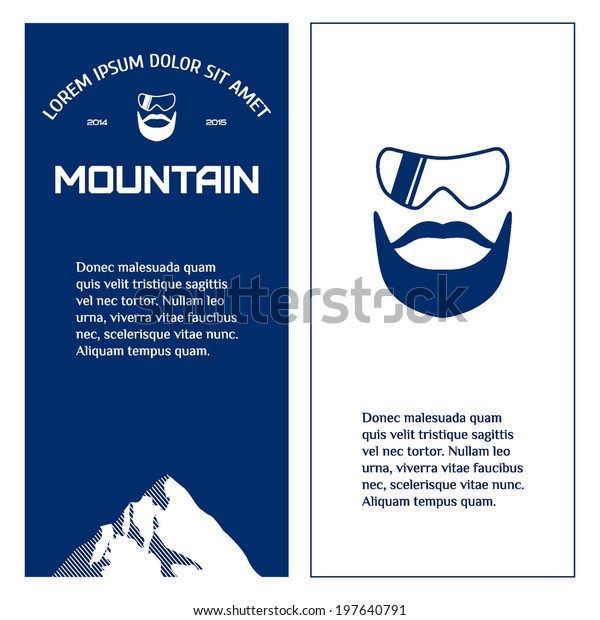 Mountain Mountaineer Vector Illustration Stock Vector (Royalty Free ...