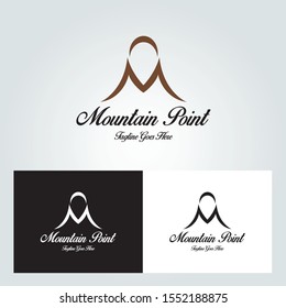 Mountain Point Logo Design Template Vector Stock Vector (Royalty Free ...