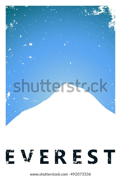 Mountain Poster Design Mountain Design Grunge Stock Vector (Royalty ...