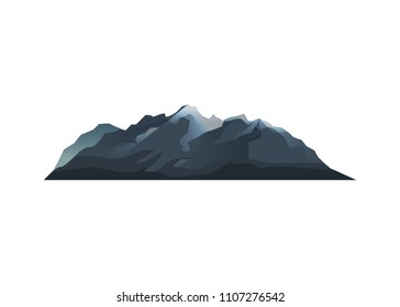 Mountain Bitmap Icon Monochrome Style Web Stock Illustration 521867530 ...