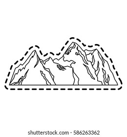 Mountain Ridge Icon Image Stock Vector (Royalty Free) 586263362 ...