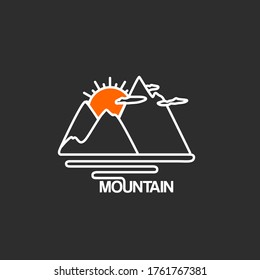 Mountain Simple Vector Line Art Stock Vector (Royalty Free) 1761767381 ...