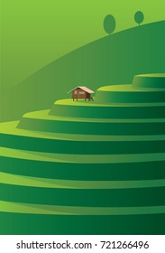 Mountain Tea Backgrounds Vectors Stock Vector (Royalty Free) 721266496 ...