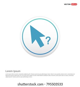 Mouse Cursor Question Mark Icon: vector de stock (libre de regalías ...