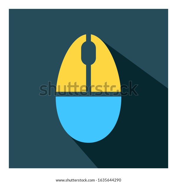 Mouse Flat Icon Vector Ui Icon Stock Vector (Royalty Free) 1635644290 ...