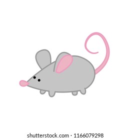 Mouse Funny Drawing Children Stock Vector (Royalty Free) 1166079298 ...