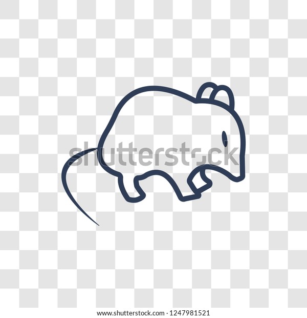 Mouse Icon Trendy Linear Mouse Logo Stock Vector (Royalty Free ...
