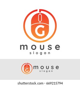 Mouse Initial Letter G Logo Design Stock Vector (Royalty Free ...