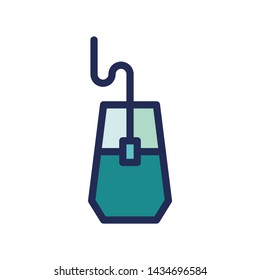 Mouse Peripheral Icon Logo Illustrator Perfect Stock Vector (Royalty ...