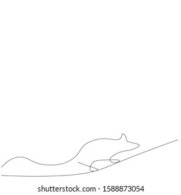 Mouse Rat One Line Drawing Vector: เวกเตอร์สต็อก (ปลอดค่าลิขสิทธิ์ ...