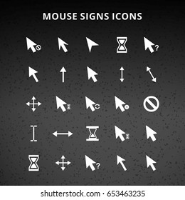 Mouse Sign Icons Stock Vector (Royalty Free) 653463235 | Shutterstock