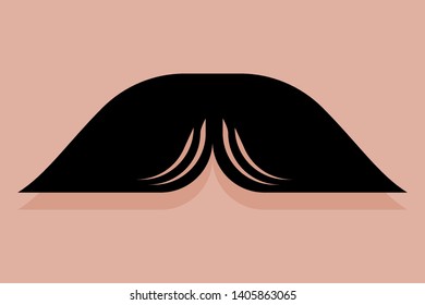 Moustache Icon Vector Pyramid Style Stock Vector (Royalty Free) 1405863065