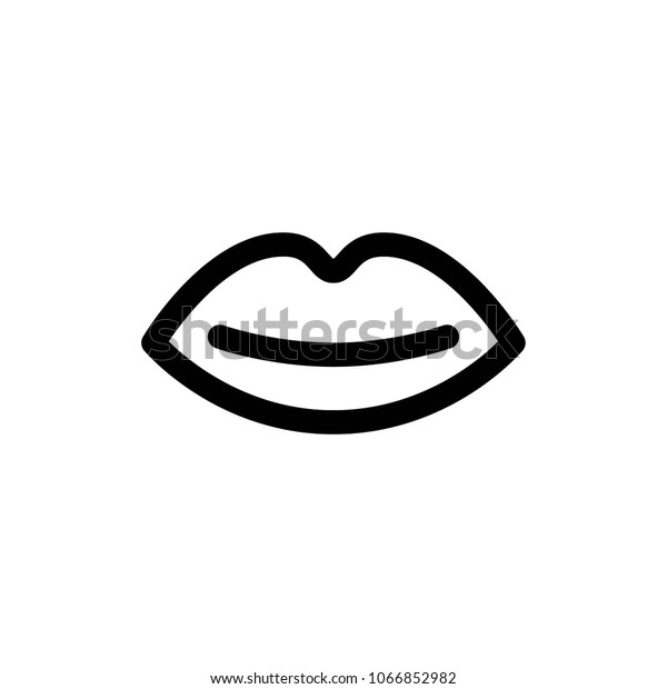 Mouth Icon Vector Stock Vector (Royalty Free) 1066852982 | Shutterstock