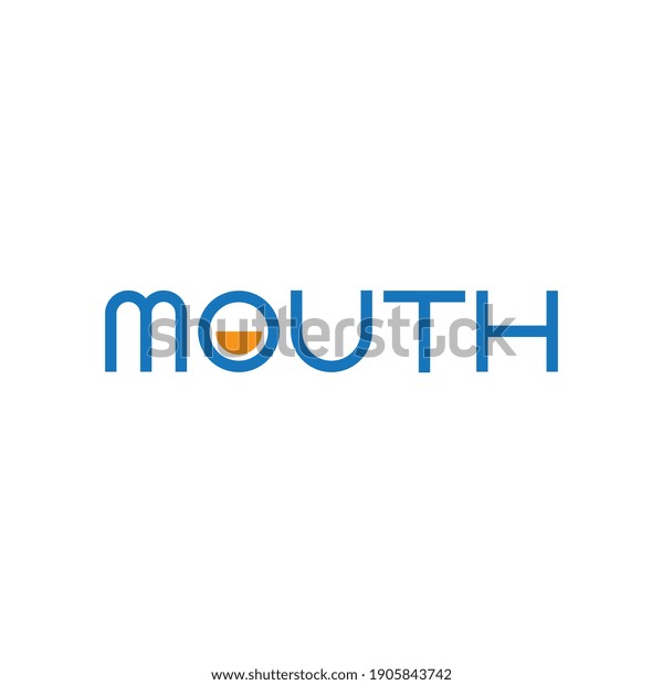 Mouth Letter Logo Design Vector Stock Vector (Royalty Free) 1905843742 ...
