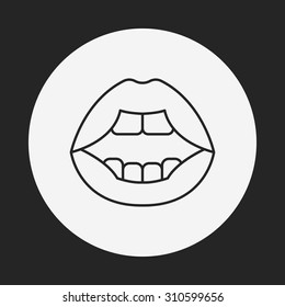 Mouth Icon Stock Vector (Royalty Free) 310597139 | Shutterstock