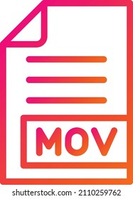 Mov Vector Icon Design Illustration Stock Vector (Royalty Free ...