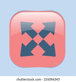 Move Arrows Sign Stock Vector (Royalty Free) 255096343 | Shutterstock