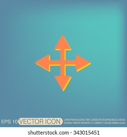 Move Arrows Sign Stock Vector (Royalty Free) 343015451 | Shutterstock