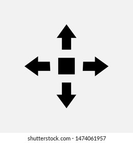Move Icon Navigation Illustration Simple Vector: vector de stock (libre ...