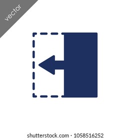 Move Left Icon Stock Vector (Royalty Free) 1058516252 | Shutterstock