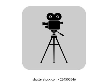 Film Recorder Logo Icon Vector Illustration Stock Vector (Royalty Free ...