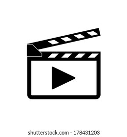 Movie Clap Vector Icon Stock Vector (Royalty Free) 178431203 | Shutterstock
