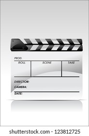 Slate Director Film Collection Illustration Vector: เวกเตอร์สต็อก (ปลอด ...