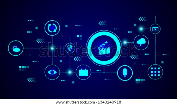 Movie Cracker Icon Web Set: vector de stock (libre de regalías ...