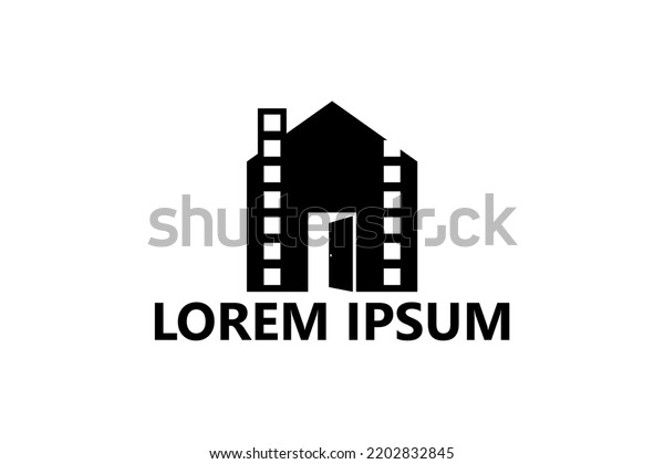 Movie House Logo Template Design Vector Stock Vector (Royalty Free ...