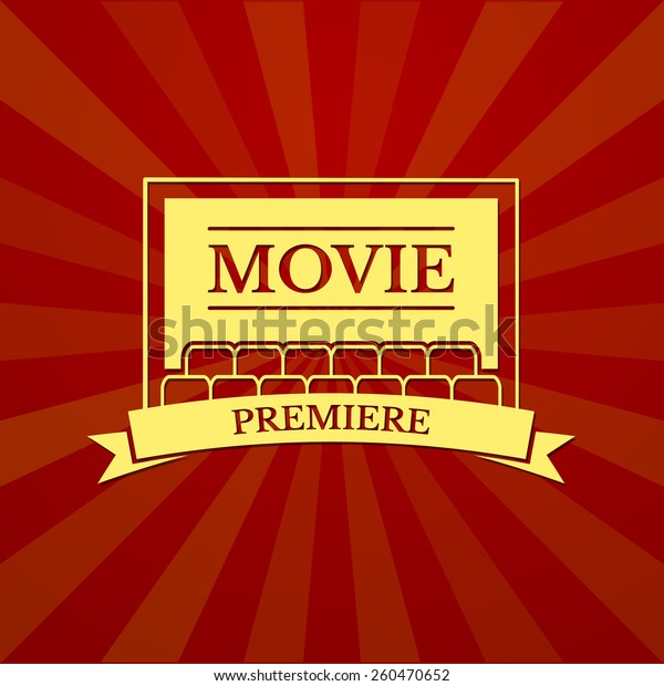 Movie Premiere Cinema Logo Vector Film Stock Vector (Royalty Free ...