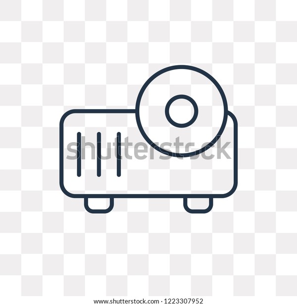 Movie Projector Front View Vector Outline: เวกเตอร์สต็อก (ปลอดค่า ...