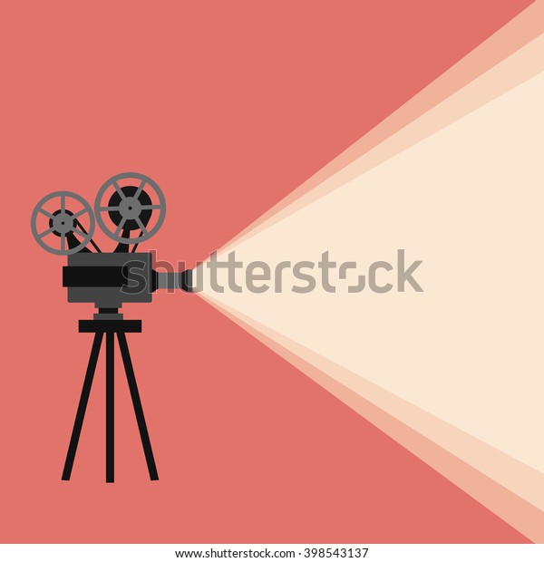 Movie Projector Vector Illustration Movie Projector Stock Vector ...