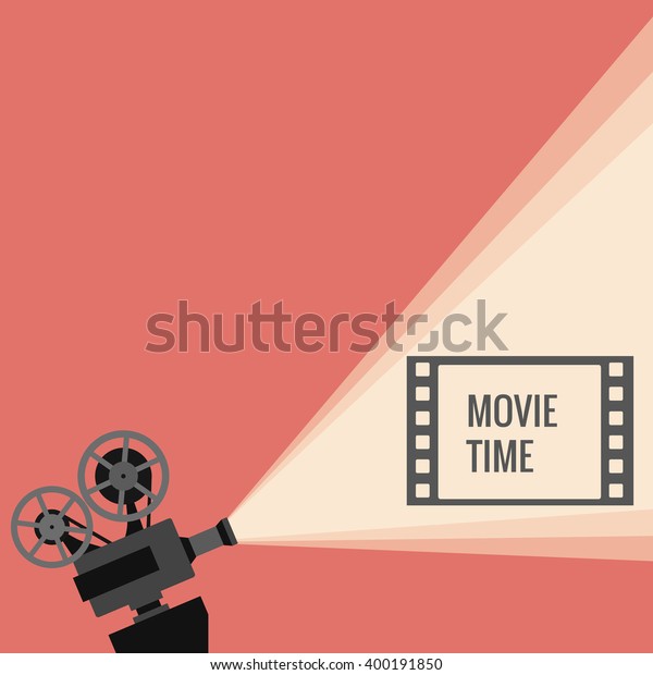 Movie Projector Vector Illustration Movie Projector Stock Vector ...